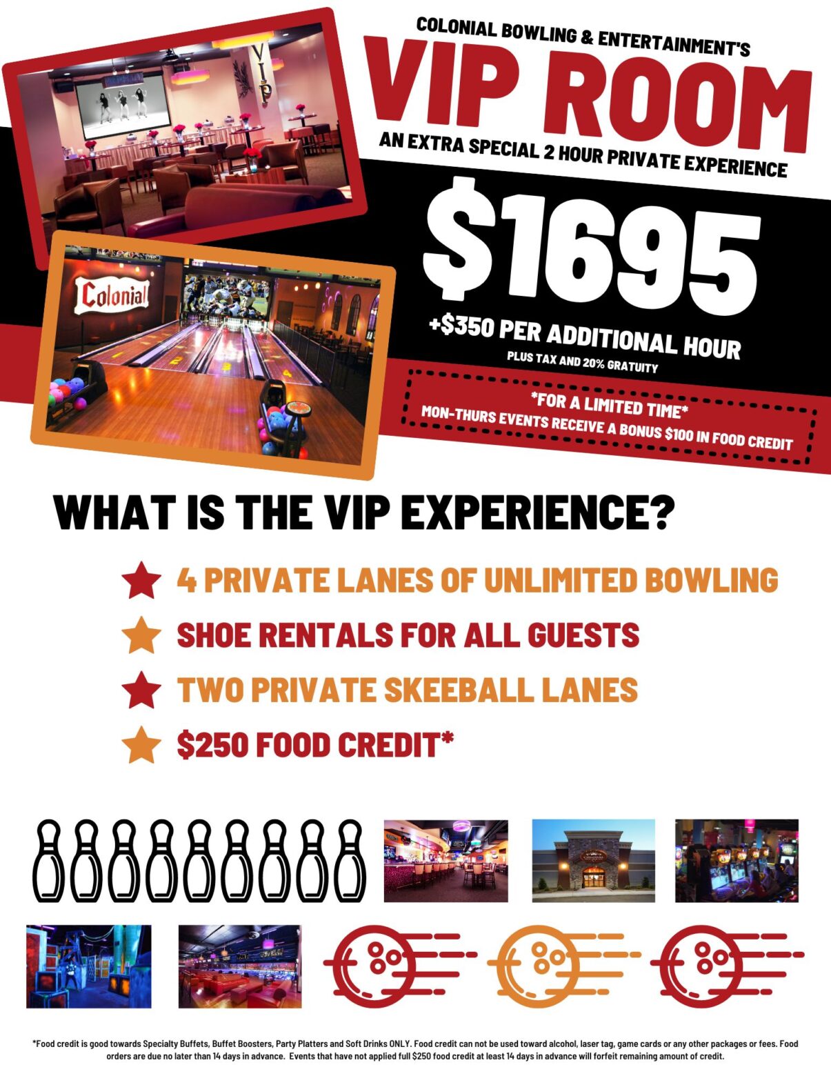 Private VIP Lounge - Colonial Bowling & Entertainment