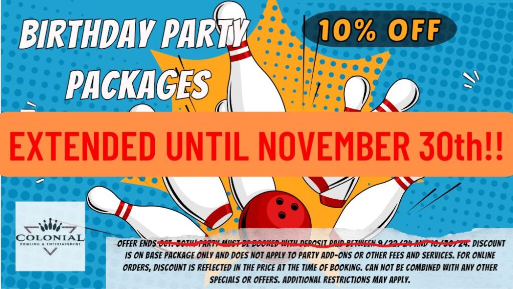 Promotions - Colonial Bowling & Entertainment