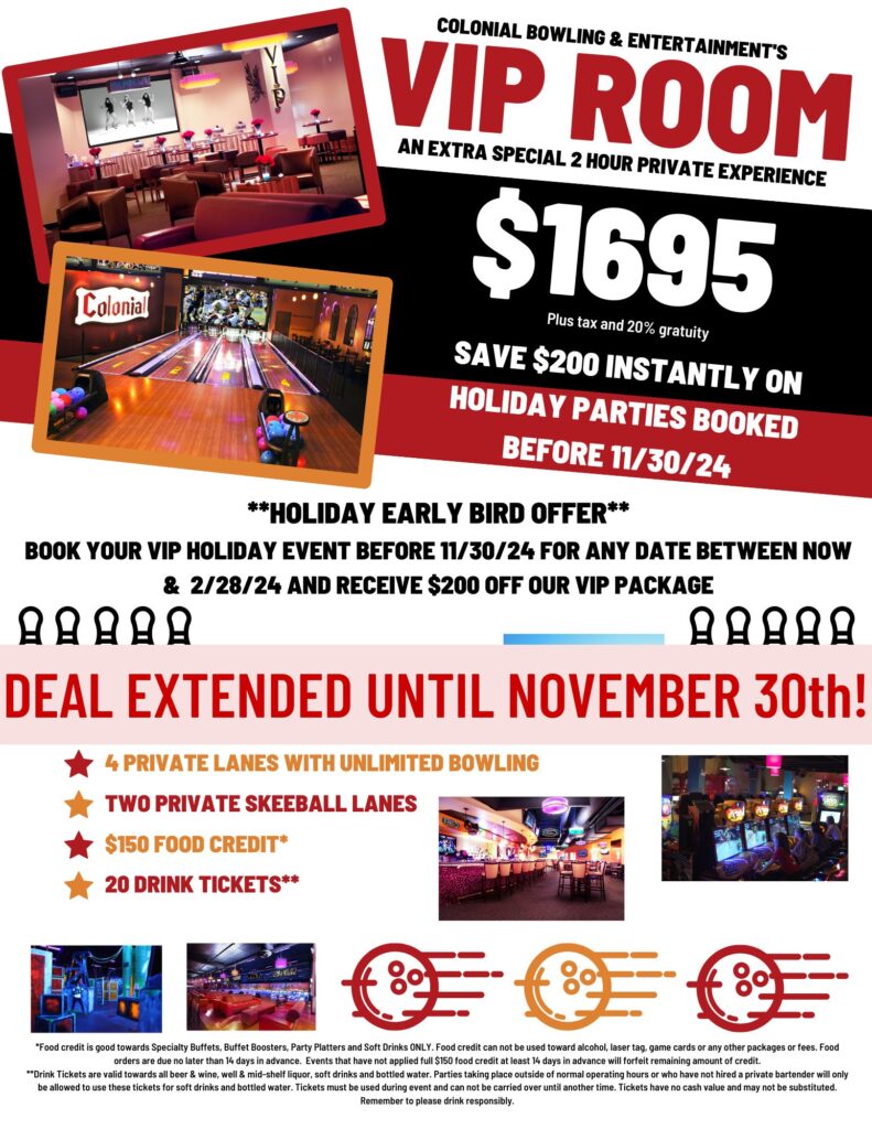 Private VIP Lounge - Colonial Bowling & Entertainment
